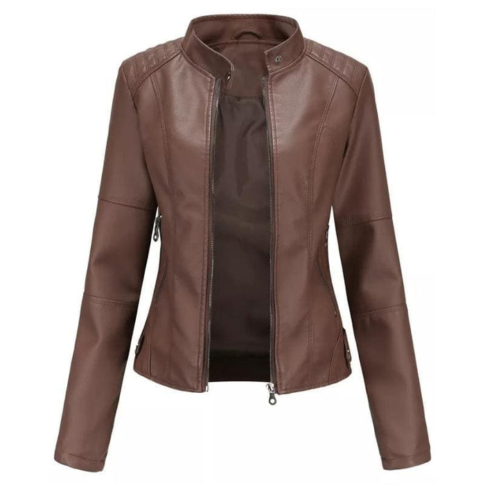 Jaqueta Feminina de Couro Legítimo